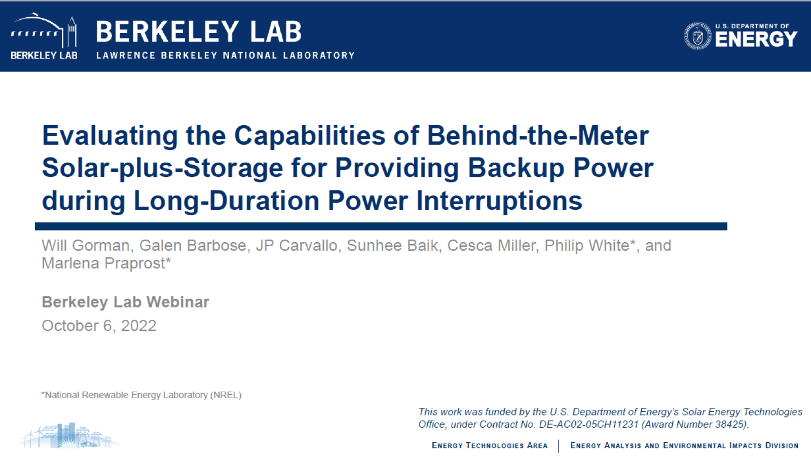Evaluating the Capabilities of Behind-the-Meter Solar-plus-Storage for ...