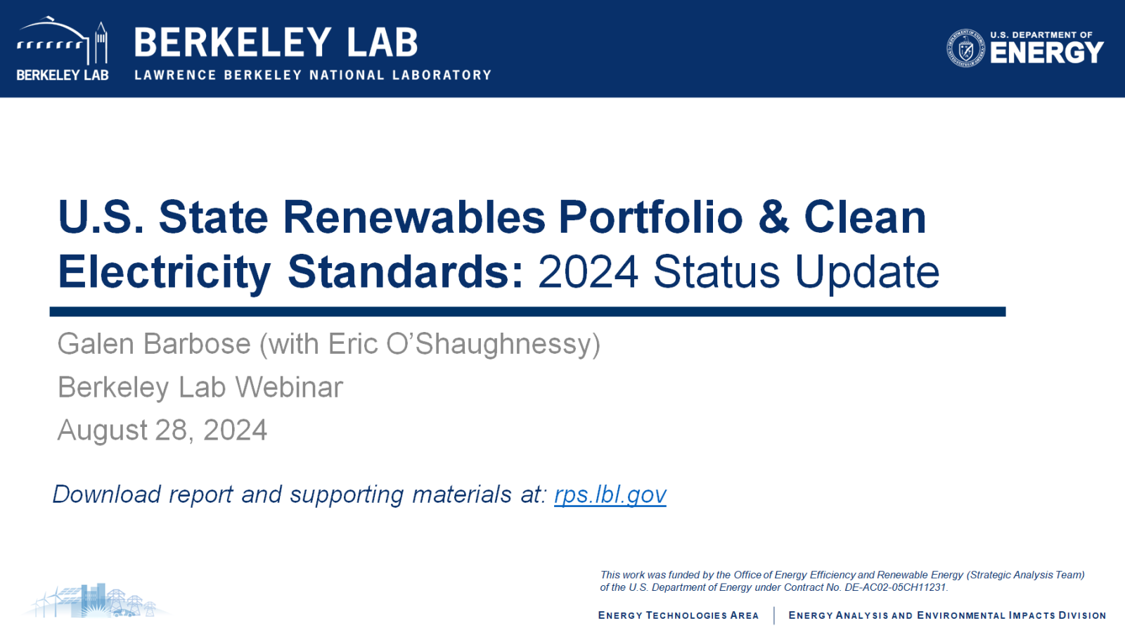 Status update on state electricity resource standards | Energy Markets ...