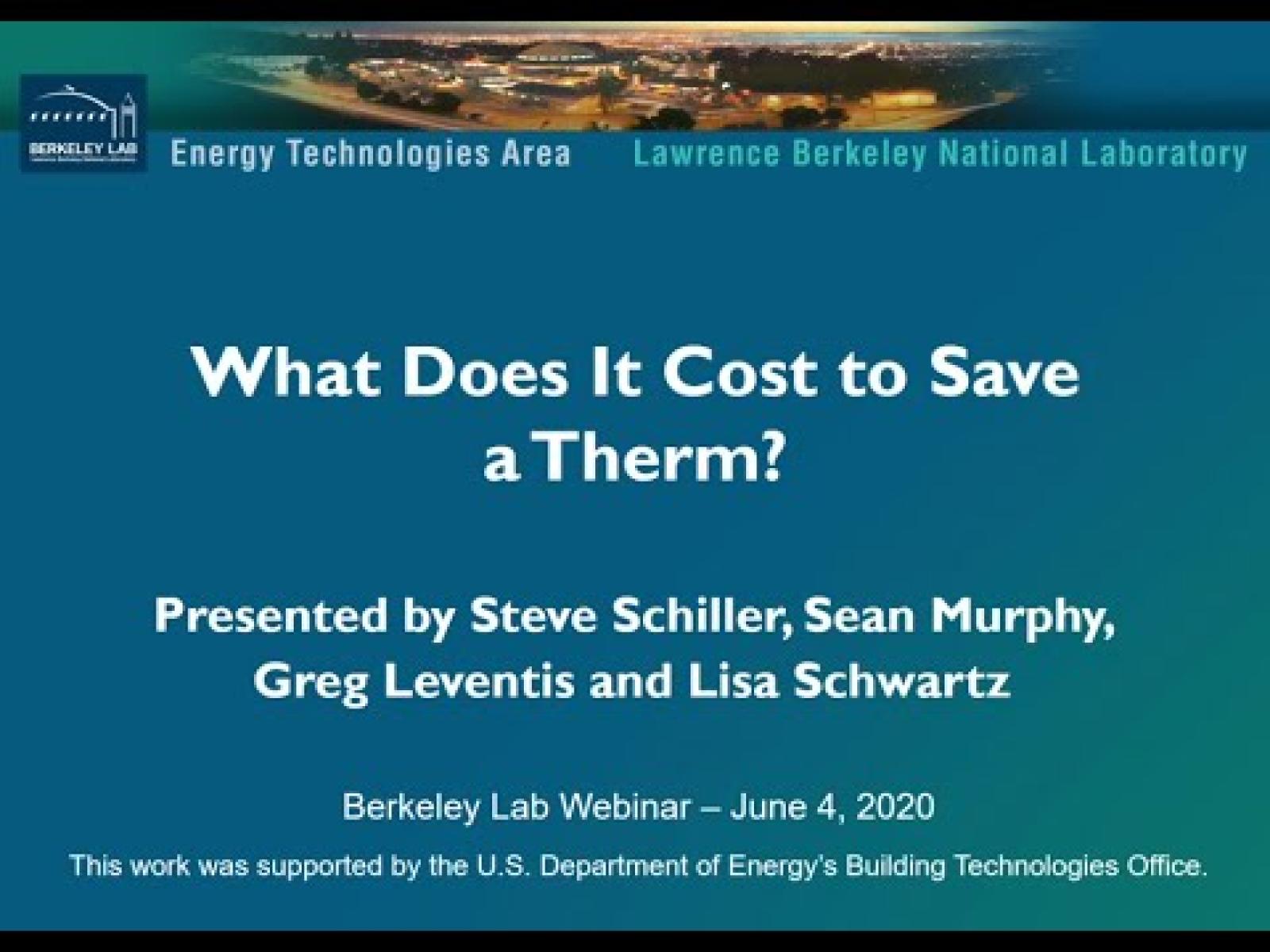 Cost of saving natural gas through efficiency programs funded by ...