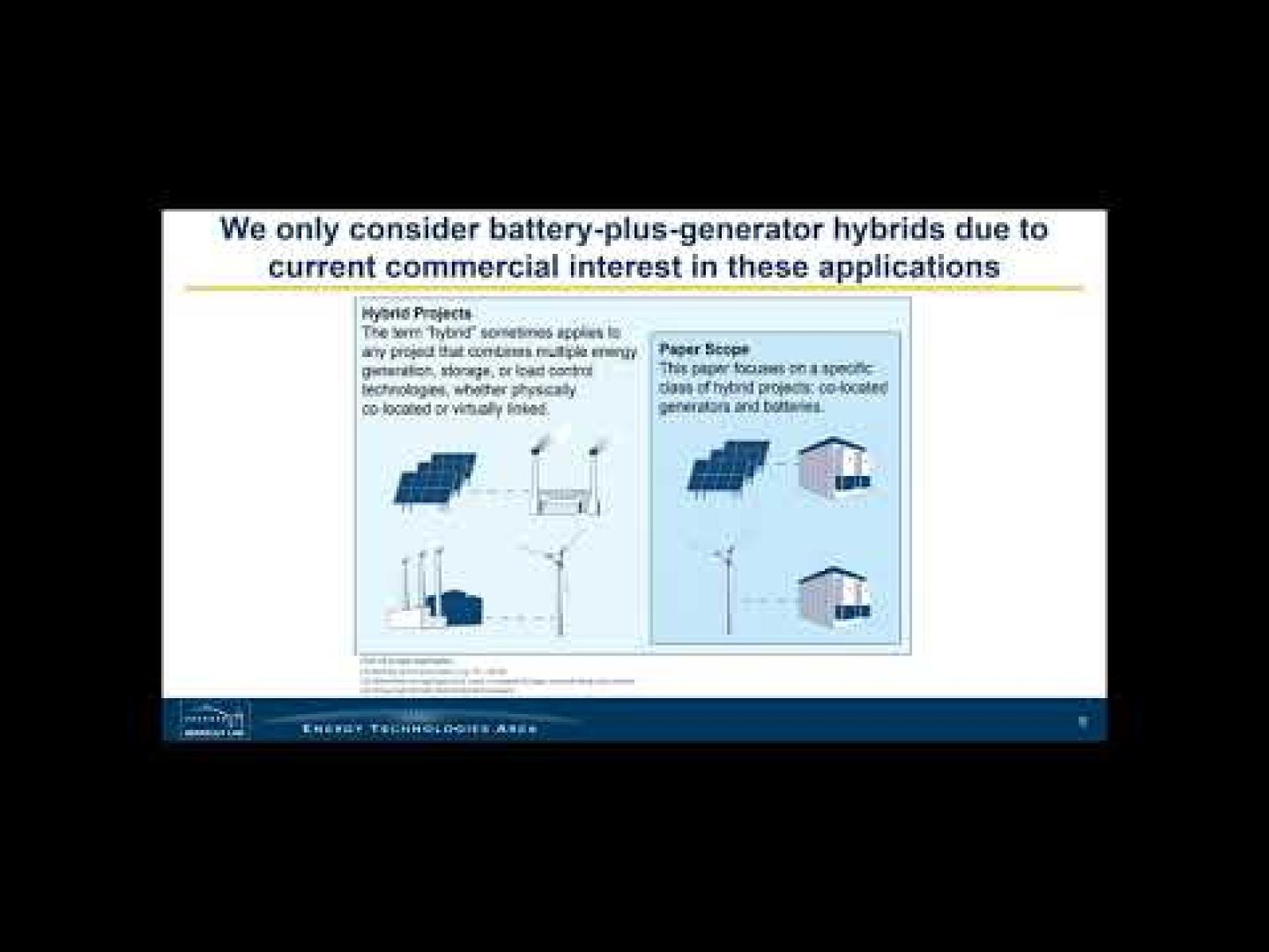 Motivations and options for deploying hybrid generator-plus-battery ...